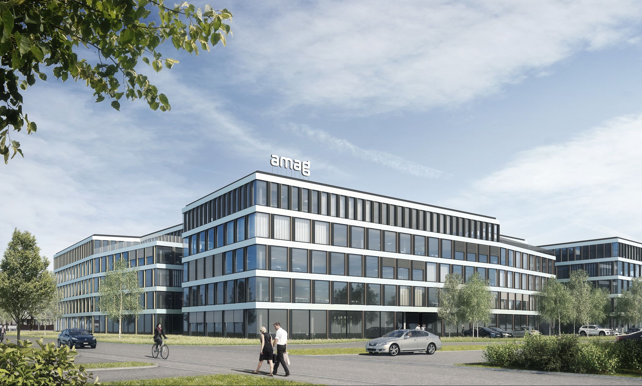 AMAG bezieht zwei Gebäude der Überbauung Helix in Cham - Alfred Müller